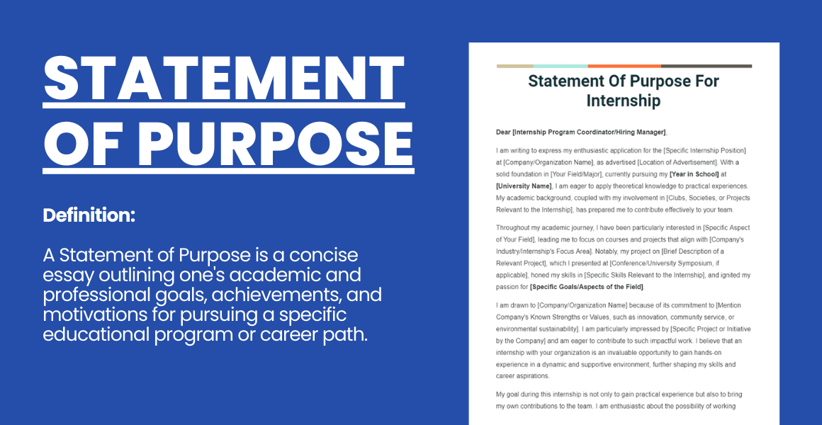 Statement of Purpose (SOP) for Scholarships + Samples for All Subjects